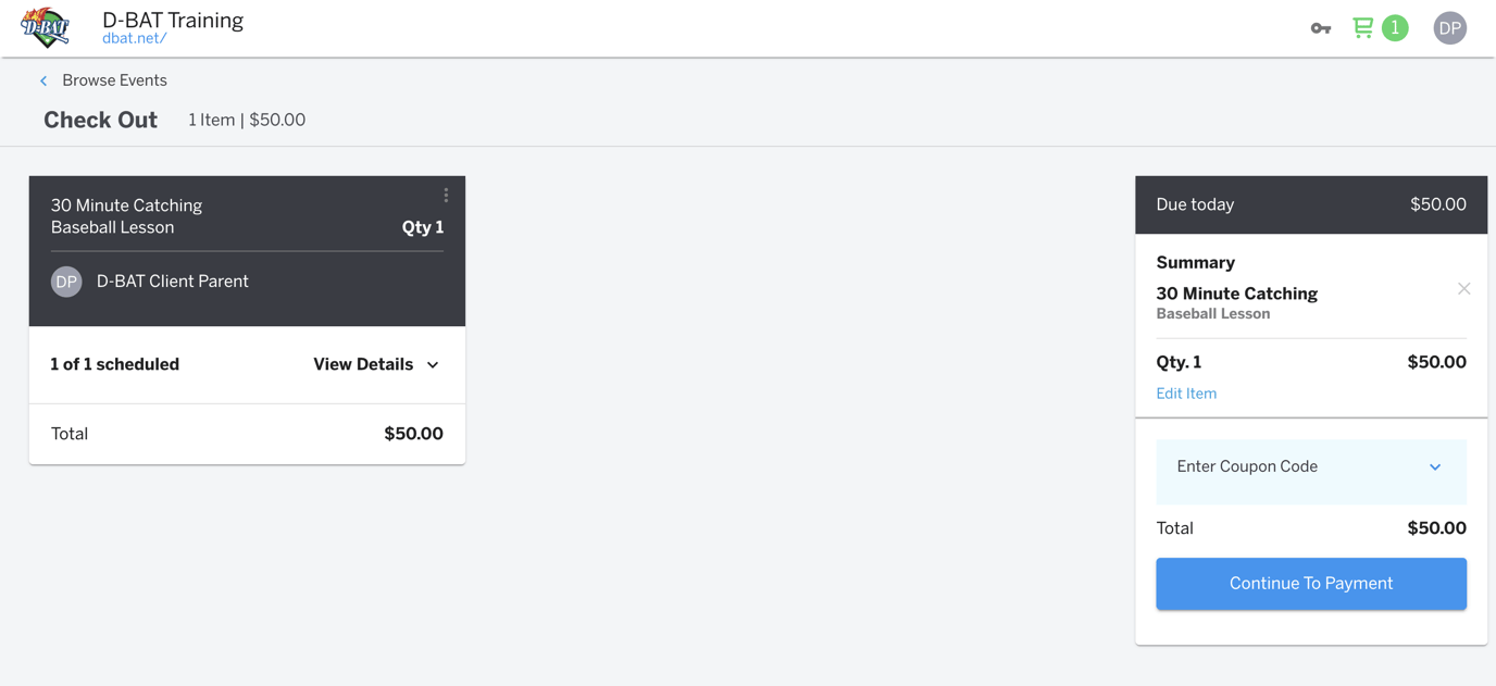 Schedule Session During Checkout