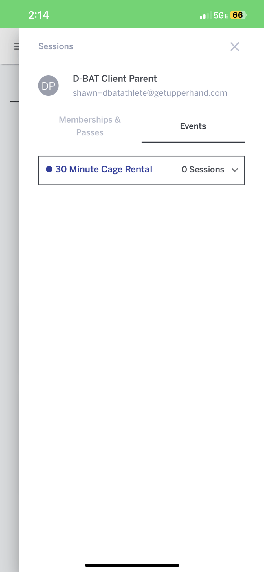 Schedule Sessions via My Profile